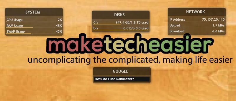 Customize Windows Desktop With Rainmeter