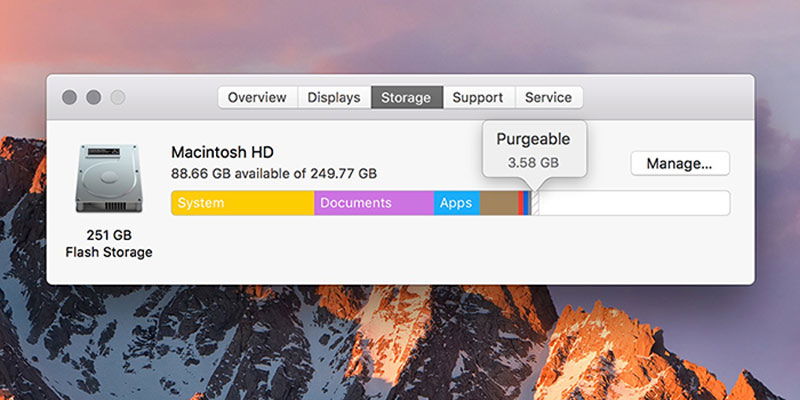 Use macOS Sierra's Purgeable Space to Optimize Hard Drive Space - Make ...