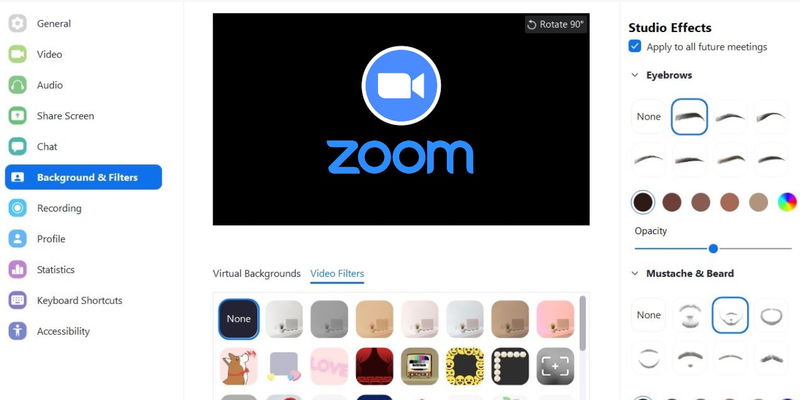 How to Use Zoom's Studio Effects Feature - Make Tech Easier