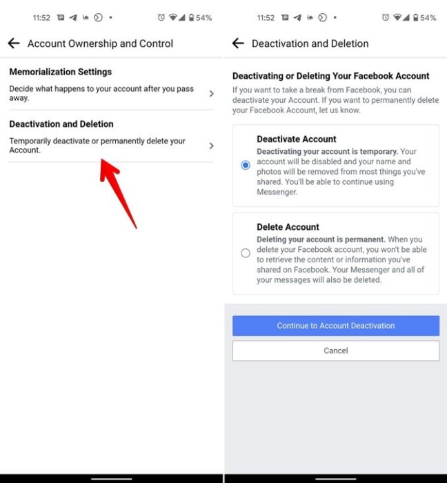 How to Deactivate Your Facebook Account or Delete It for Good - Make ...
