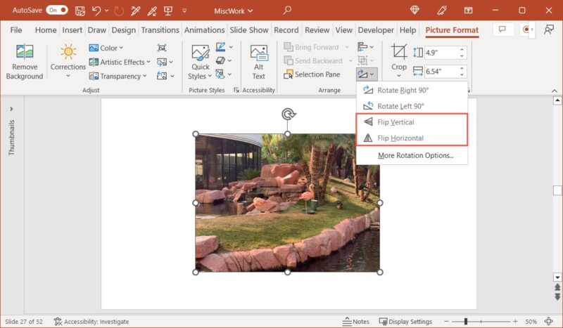 How to Rotate, Flip, Mirror, and Blur Images in Microsoft PowerPoint ...