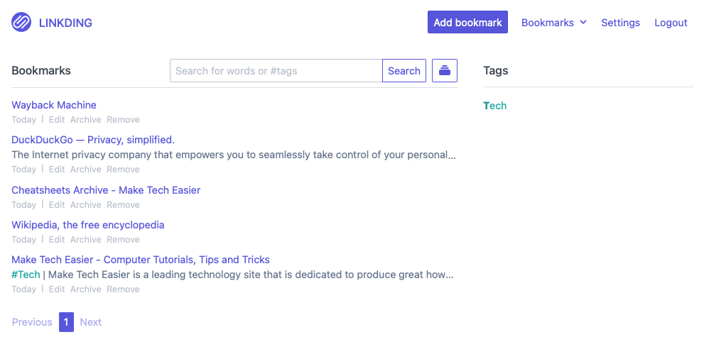 How to Create Your Own Bookmark Manager with Linkding - Make Tech Easier